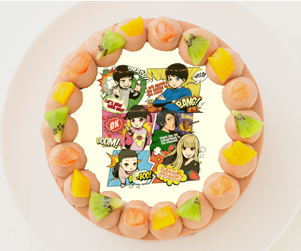 【だーしま動画チャンネル】丸型写真チョコレートケーキ 4号 12cm（Cake.jp ORIGINAL） | Cake.jp