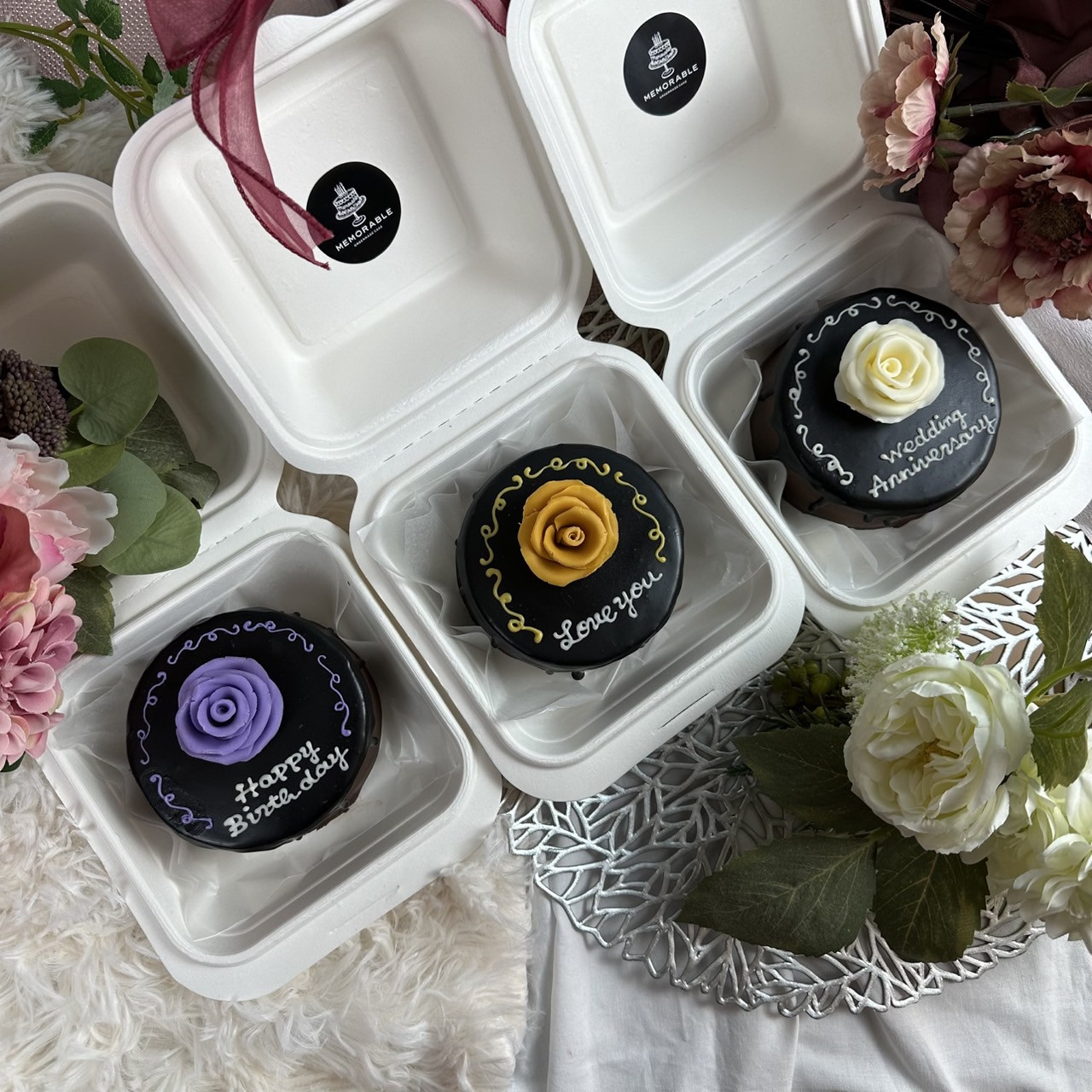 アンティークローズケーキ～3号Ver.～（メモラーブル） | Cake.jp