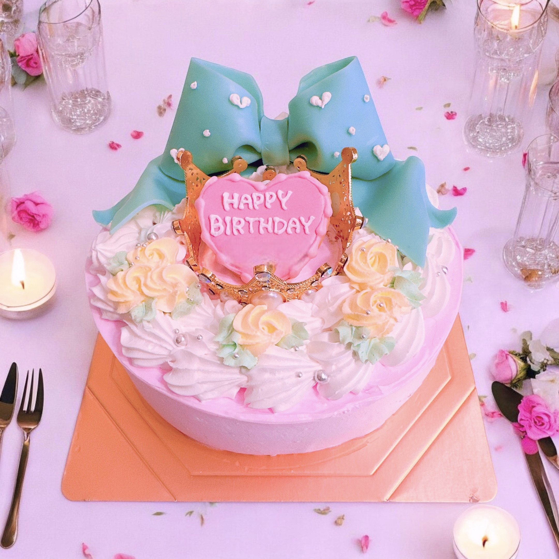 カスタム♪プリンセスセンイルケーキ♡カラー選択♪ 3号（decolne） | Cake.jp
