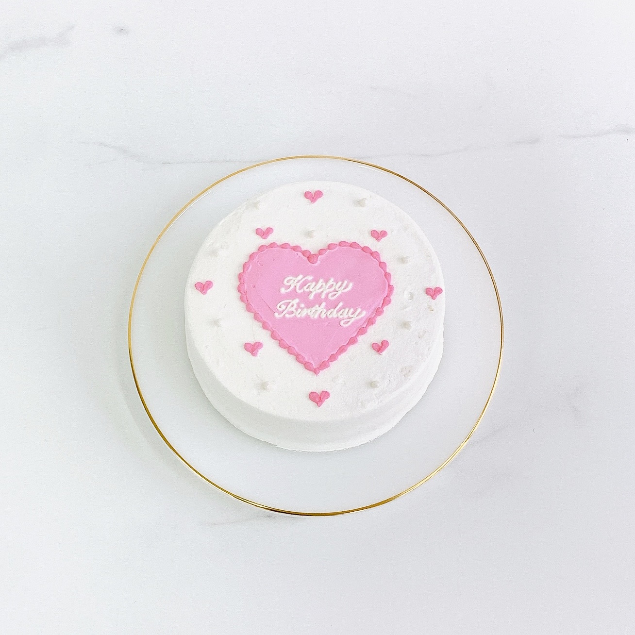 BIGハートセンイルケーキ 6号《選べる9色とお好きなメッセージ！》（Rstyle） | Cake.jp