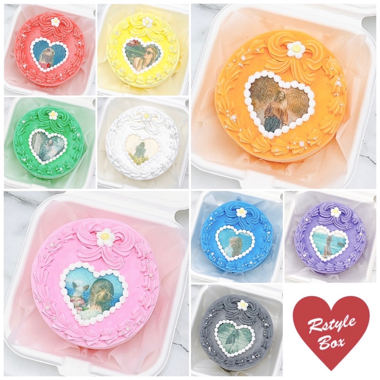 【ランチボックス】ハートプリントケーキ♪（Rstyle） | Cake.jp