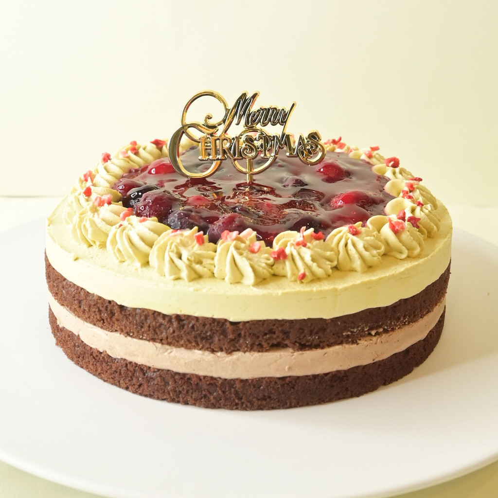 hal okada vegan sweets lab【クリスマスケーキ】ピスタチオショコラフランボワーズ（hal okada vegan ...