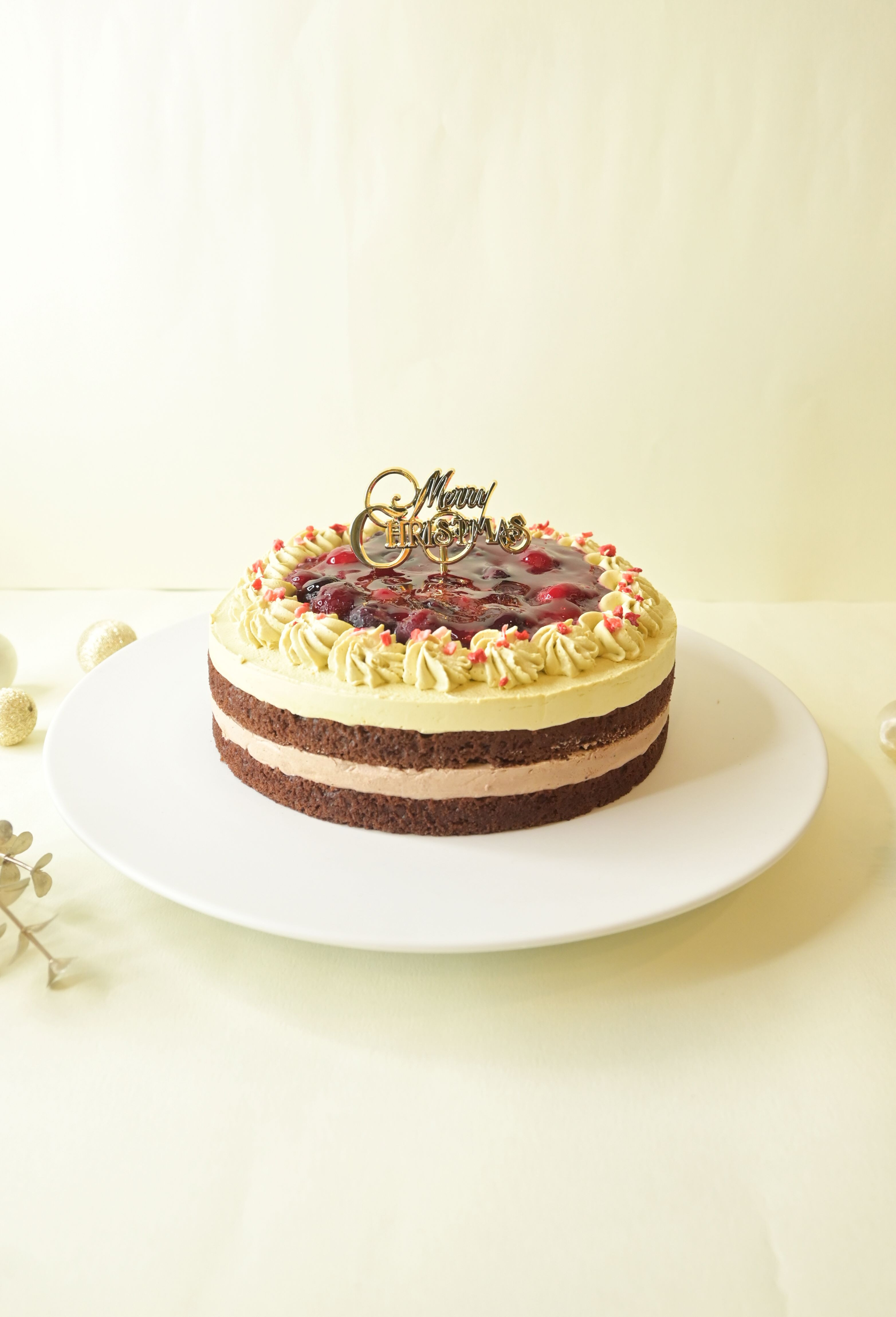 hal okada vegan sweets lab【クリスマスケーキ】ピスタチオショコラフランボワーズ（hal okada vegan ...