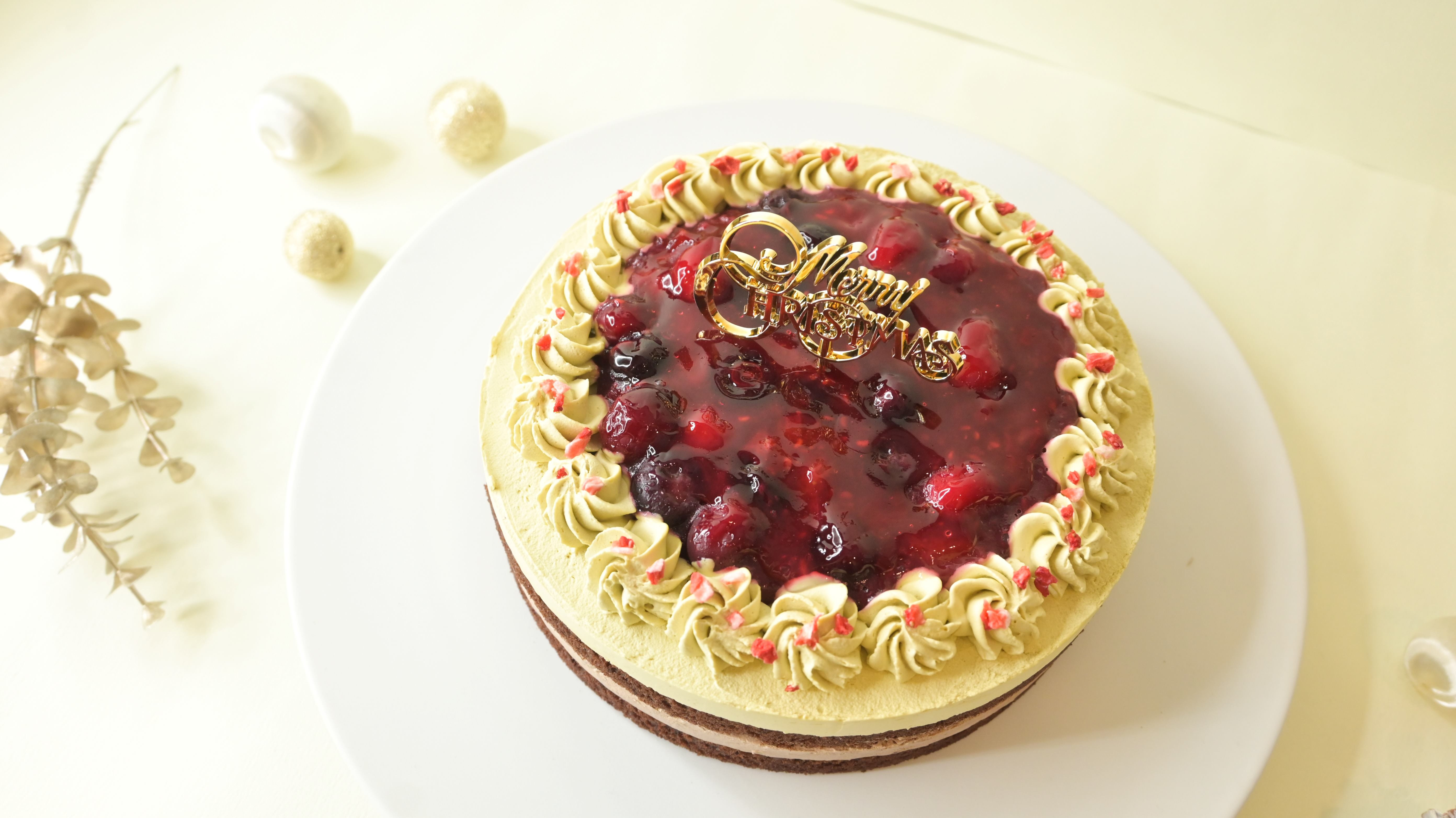 hal okada vegan sweets lab【クリスマスケーキ】ピスタチオショコラフランボワーズ（hal okada vegan ...