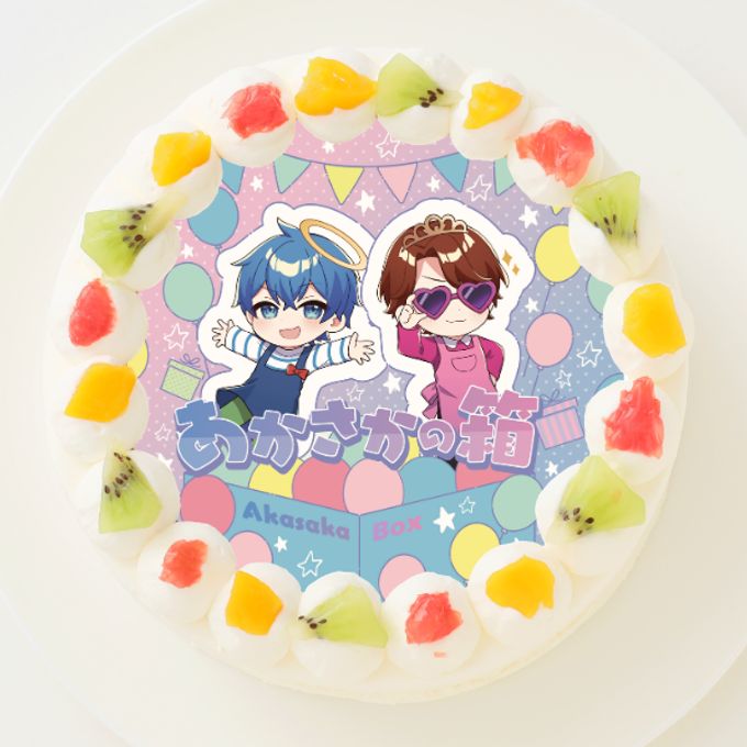【あかさかの箱】丸型写真ケーキ 3号 9cm(cake Jp Original) Cake Jp
