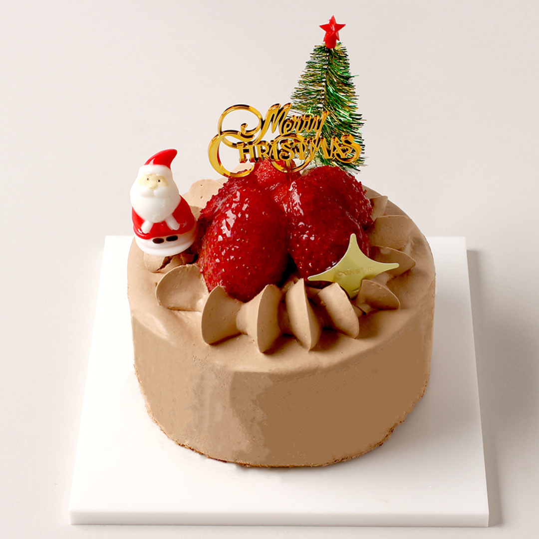 クリスマス生チョコイチゴデコレーションケーキ 4号 12cm（株式会社DADACA） | Cake.jp