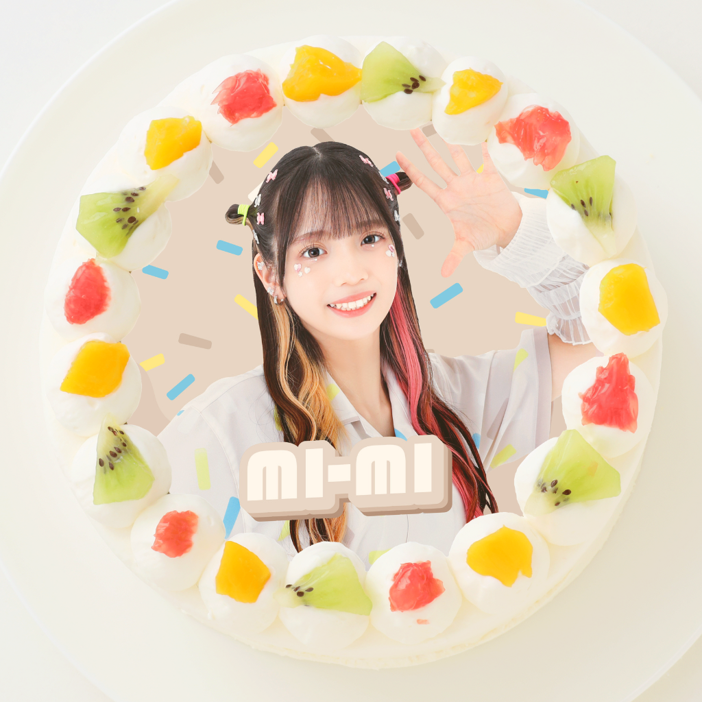 【ボンボンTV】みーみ 丸型写真ケーキ 4号 12cm（Cake.jp ORIGINAL） | Cake.jp
