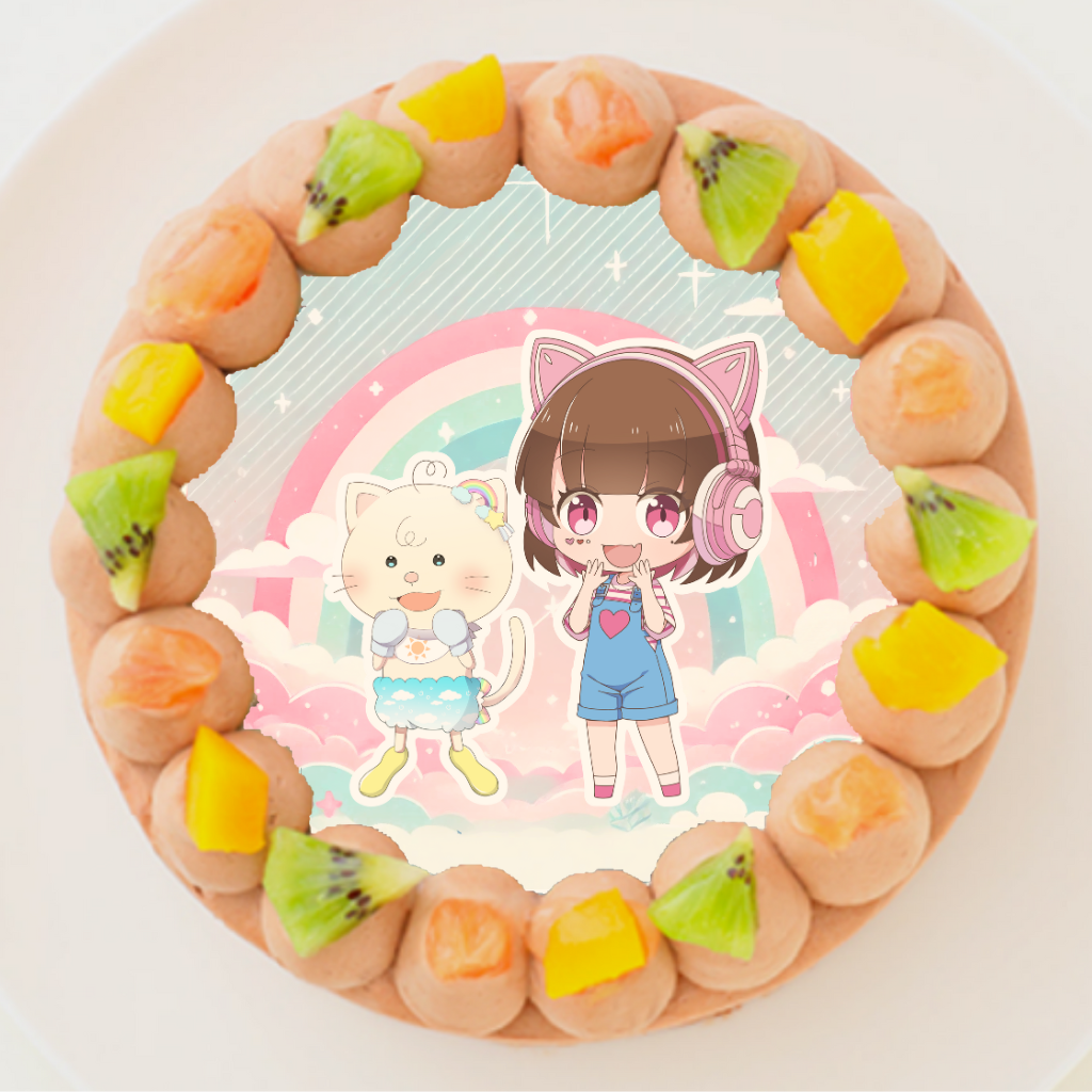 【TAMAchan】丸型写真チョコレートケーキ 5号 15cm（Cake.jp ORIGINAL） | Cake.jp